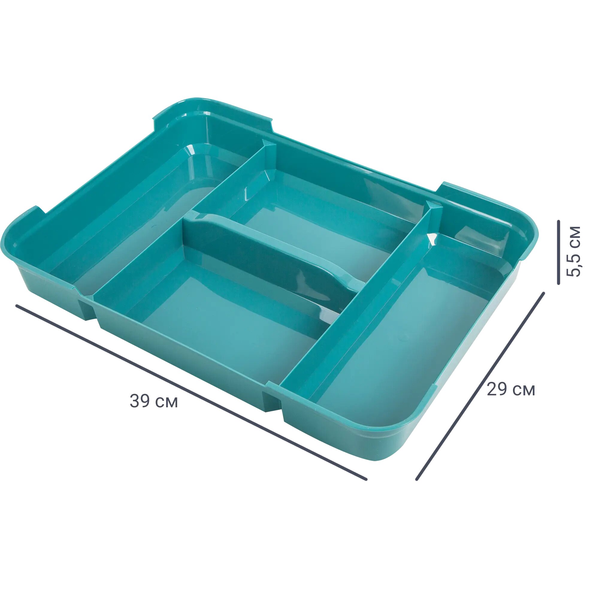 Органайзер для мелочей пластиковый разноцветный 36.5x5.5x26.5 см для дома