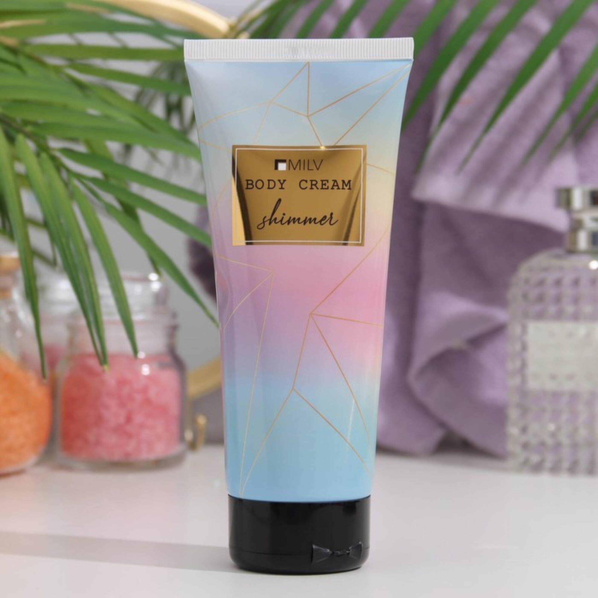 Крем-блеск MILV HAPPY MEMORIES, для тела, с шиммером, увлажняющий, 200мл