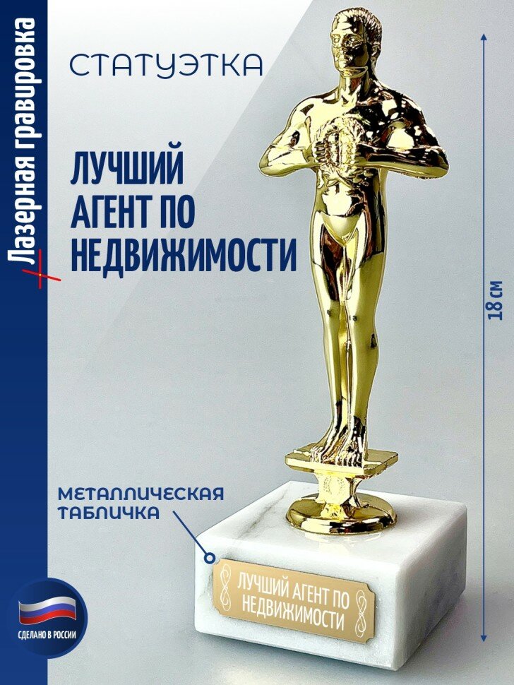 Награда "Лучший агент по недвижимости" (18 см)