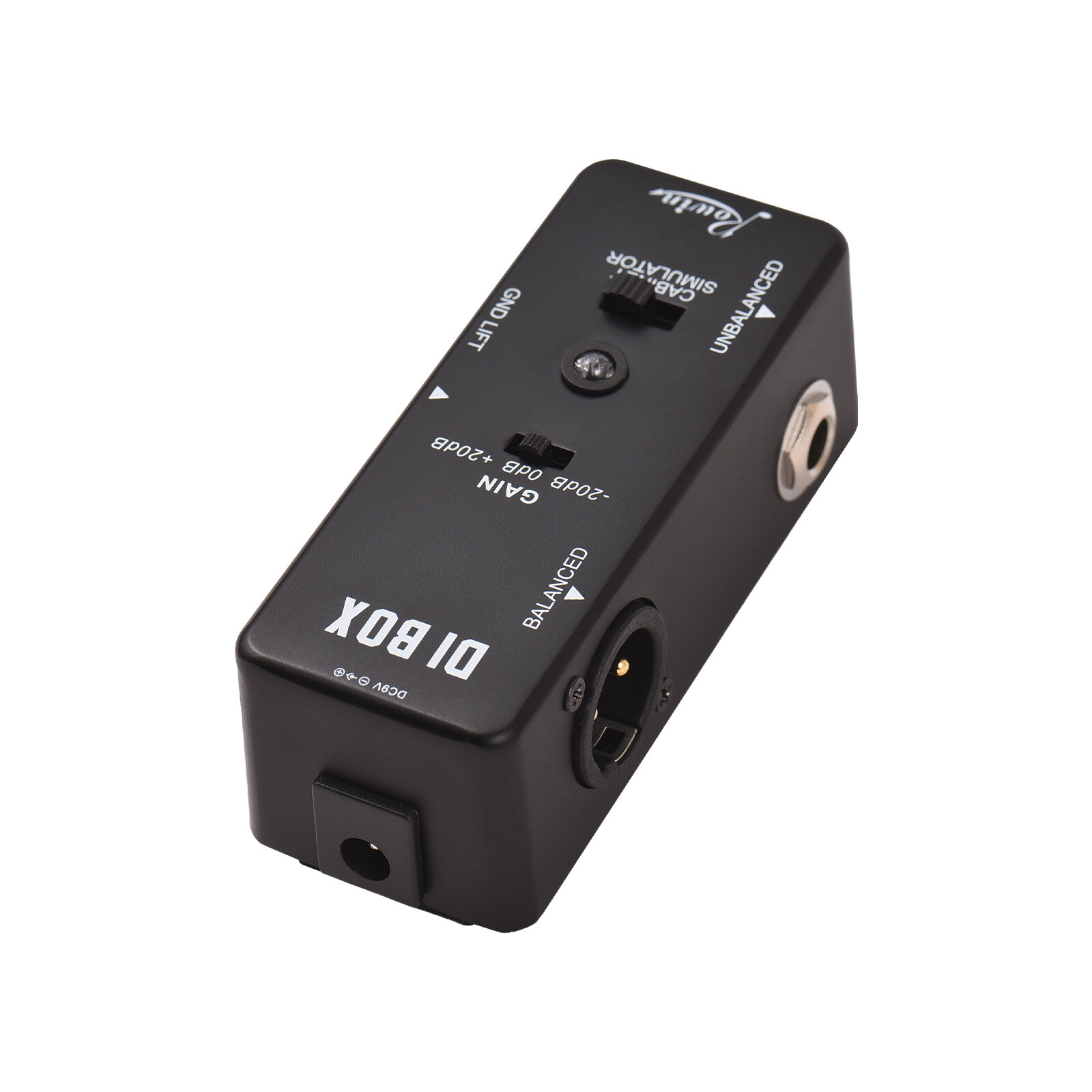 9 В постоянного тока 6,35 мм мини-гитарный DI-бокс с ультранизким искажением, педаль эффектов для электрогитары, сбалансированная и несбалансированная