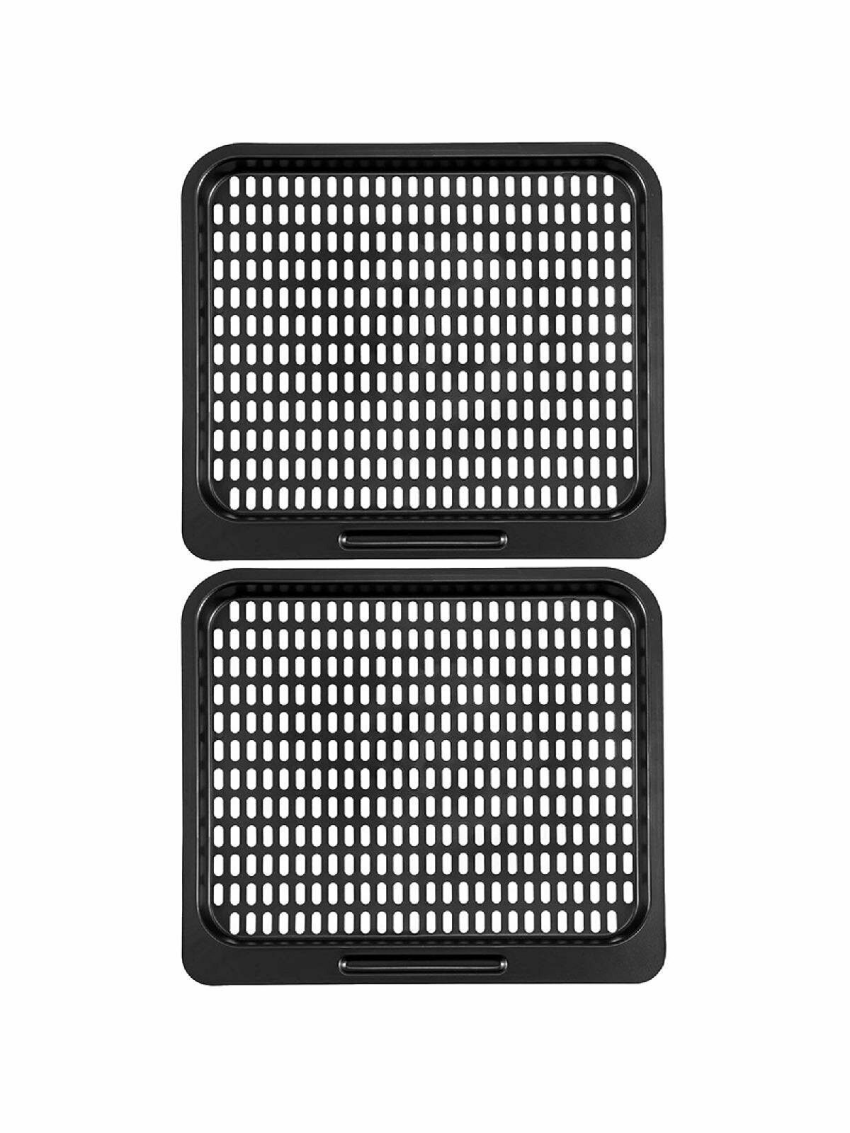2 удобных сменных поддона для аэрофритюрницы, простая в приготовлении антипригарная сковорода для выпечки, квадратная решетка для духовки