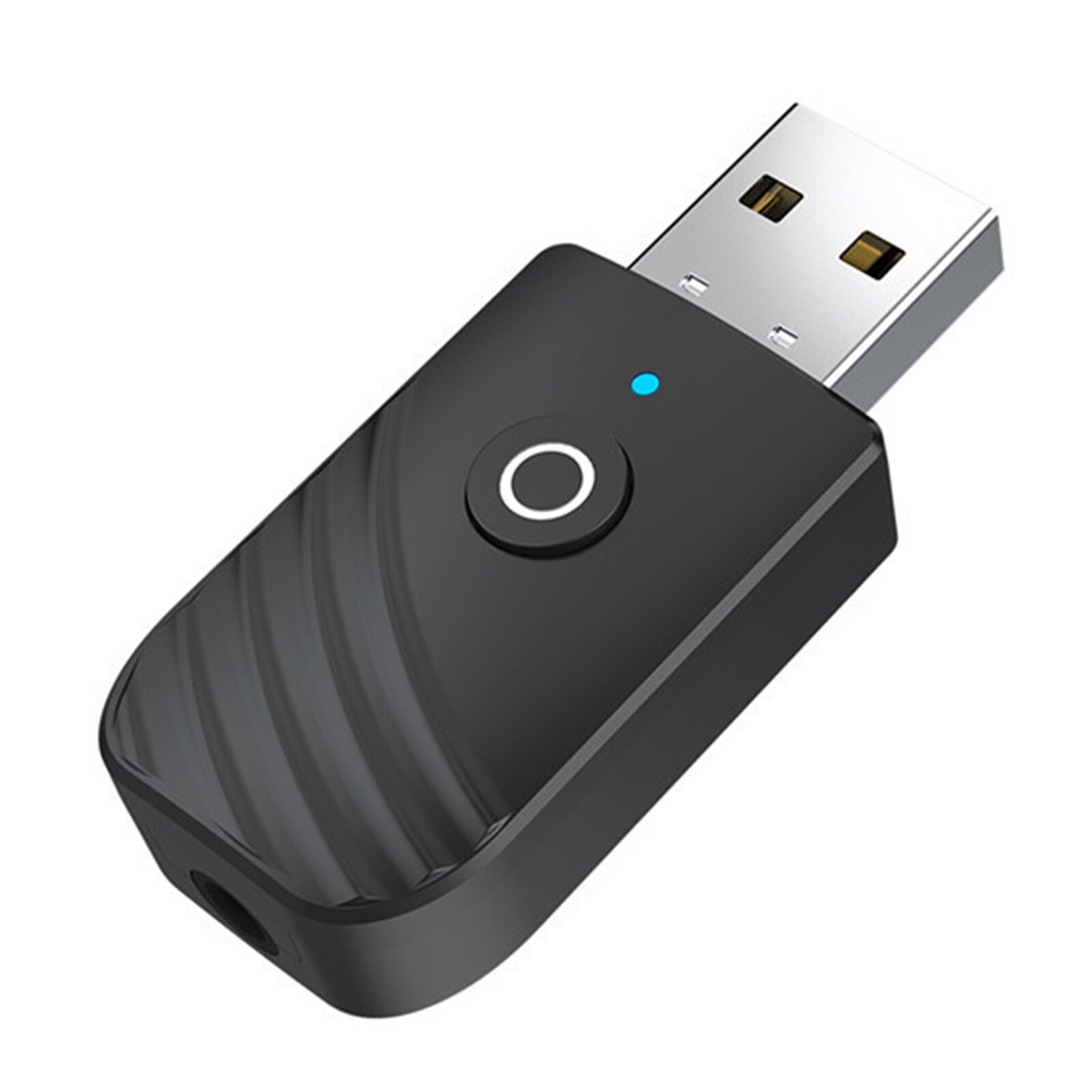 BT5.0 3 в 1 Проводной Аудио-Ресивер Трансмиттер С Кнопкой Переключения Компактный USB-Адаптер Для ТВ ПК Автомобиля Аксессуары Розетка и Игровой Размер 45*20*9.5мм Вес Упаковки 15г В комплект Входят 1*BT5.0-Ресивер-Трансмиттер 1*аукс-аудиокабель