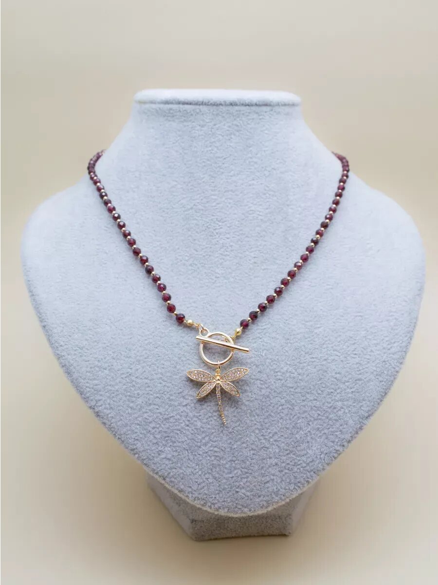 Колье, гранат