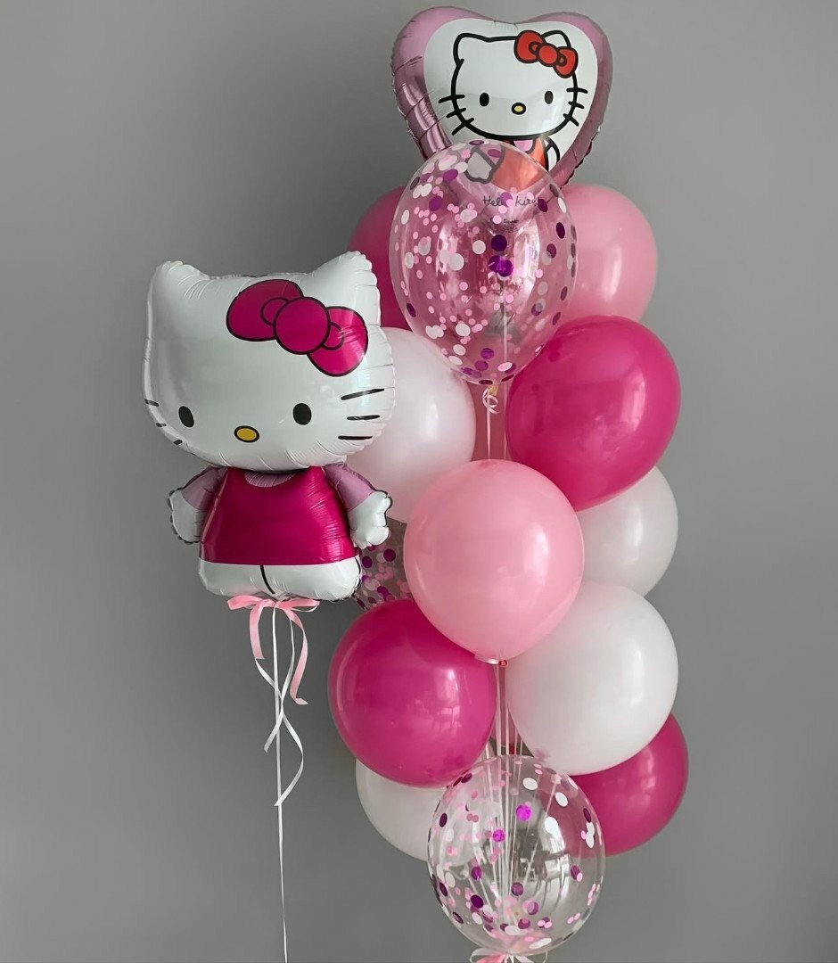 Набор воздушных шаров «Милая Hello Kitty»