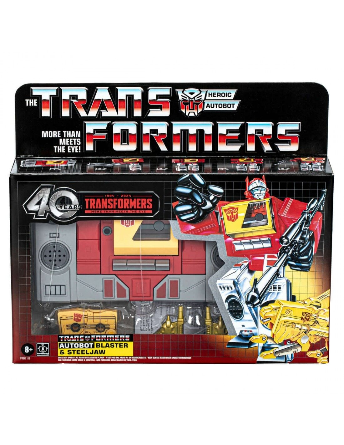 Набор трансформеров Hasbro Transformers Бластер и Стилджо, 17,7 см и 3,8 см