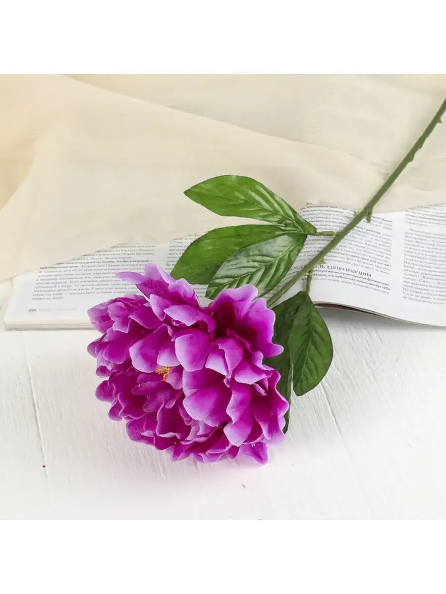 Искусственные цветы для декора Пион бархатный