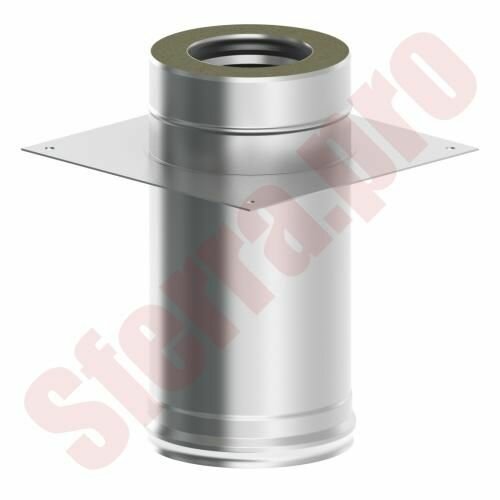 Сендвич пластина опорная D-150х230 на перекрытие (AISI 430/0,8 + нерж1,5мм.)