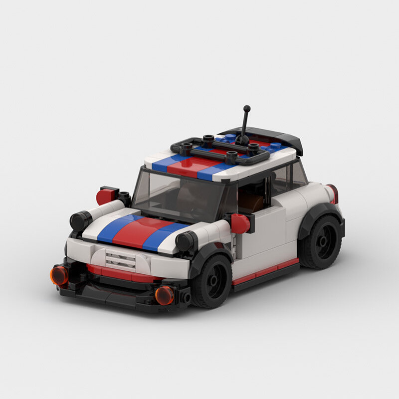 Набор пазлов MOC, игрушечная модель, собранная модель автомобиля MINI COOPER JCW, креативный собранный детский подарок (293 шт.)