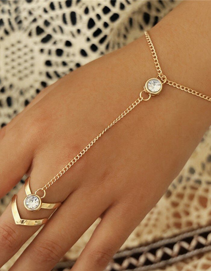 Слейв-браслет WASABI jewell, кристалл