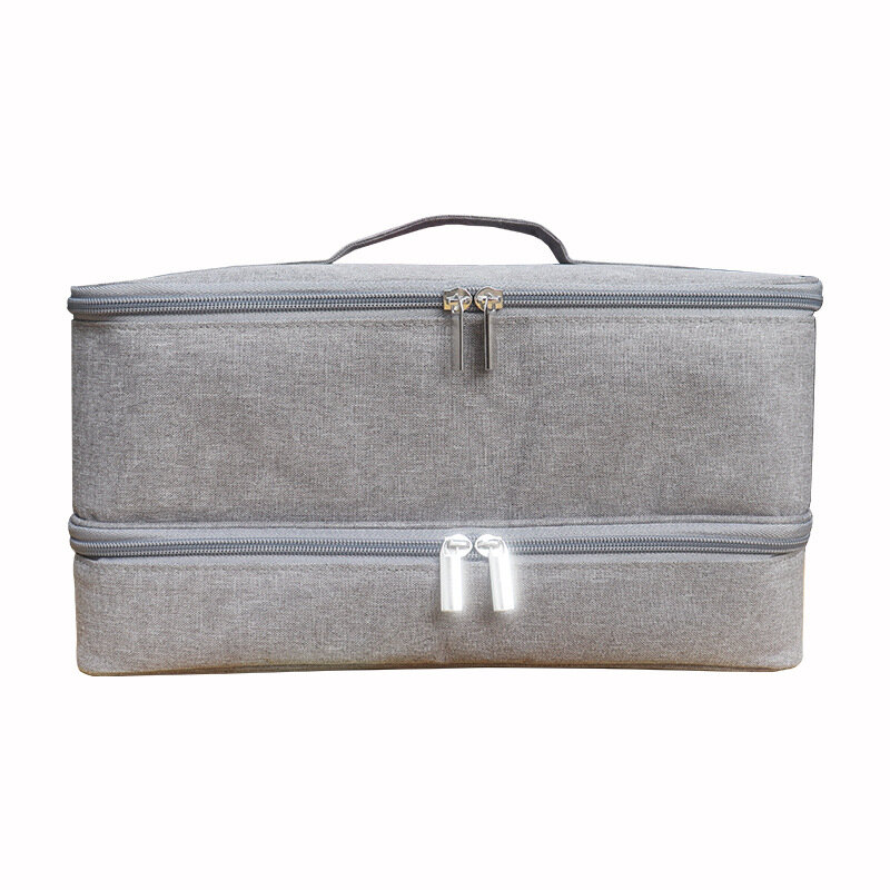 Двухэтажная сумка для фена, Сумка для фена HD15, Сумка подходит для Dyson/фен дайсон с насадками, серый