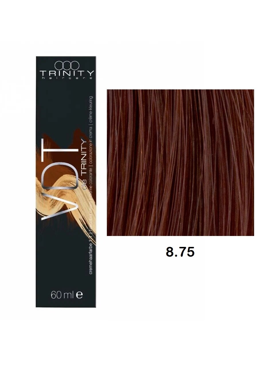 Trinity VDT Стойкая краска для волос 60 мл - VDT 8.75 haselnuss Лесной орех