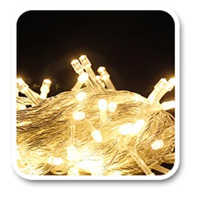 Гирлянда LED теплая белая 1.5м (10 LED)