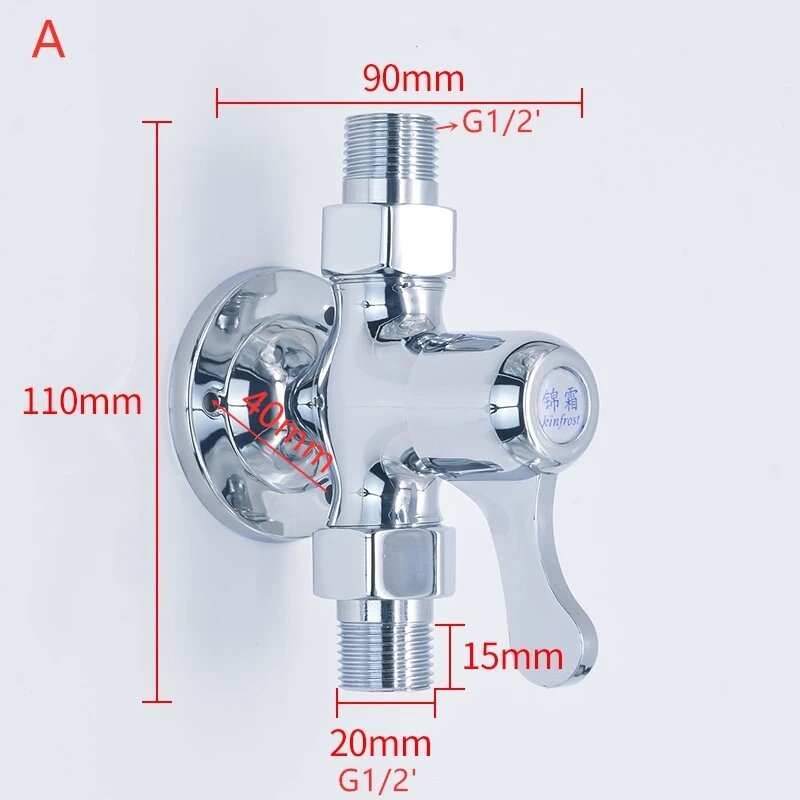 Смеситель для ванны DONYUMMYJO, латунь, настенный, серебристый, 1 ручка