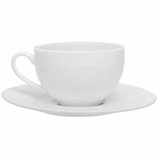 Пара чайная Tudor ENGLAND Royal Sutton 230 мл, фарфор, белый (TUC1062-4)