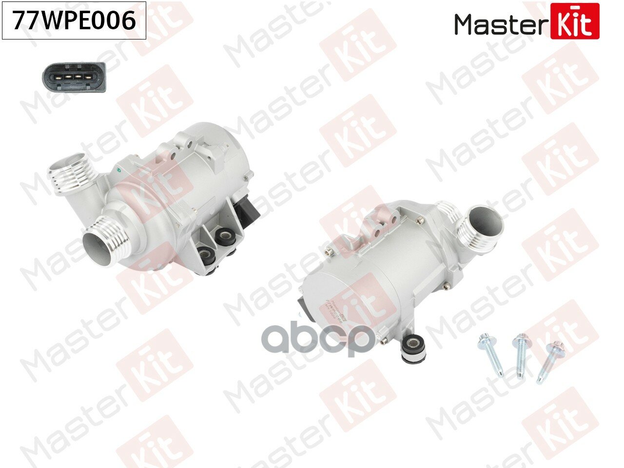 Насос водяной дополнительный BMW E81/E87/E90/E60/X3(E83)/X5(E70) 3.0 MasterKit арт. 77WPE006