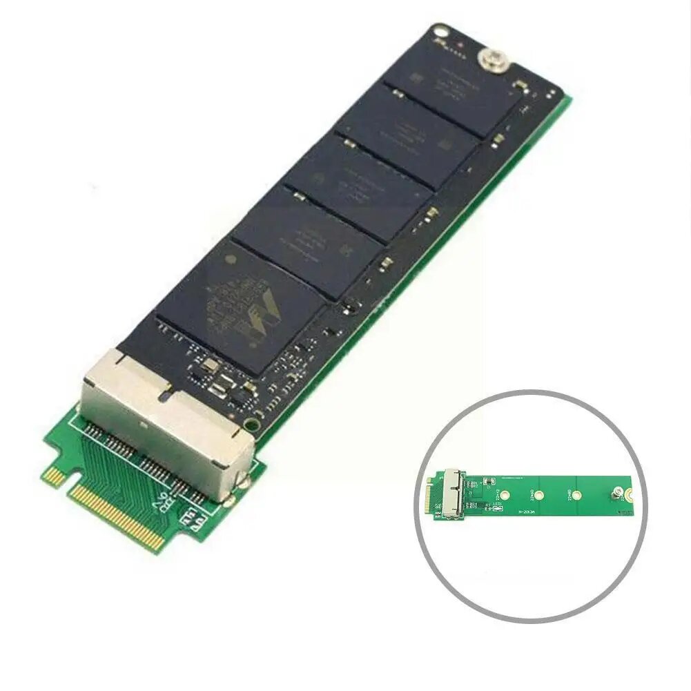 12 + 16-контактный адаптер SSD в M.2 NGFF PCI-e для Apple Air Pro A1465 2013-2015 A1466 SSD R8J2