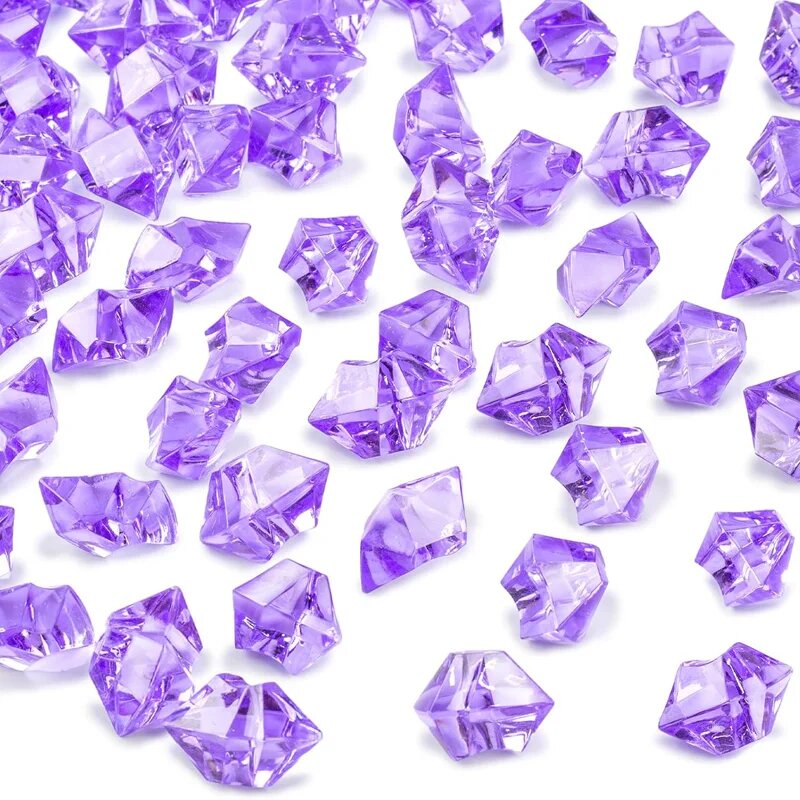 Пластиковые кристаллы для декора Фиолетовый, Light Purple