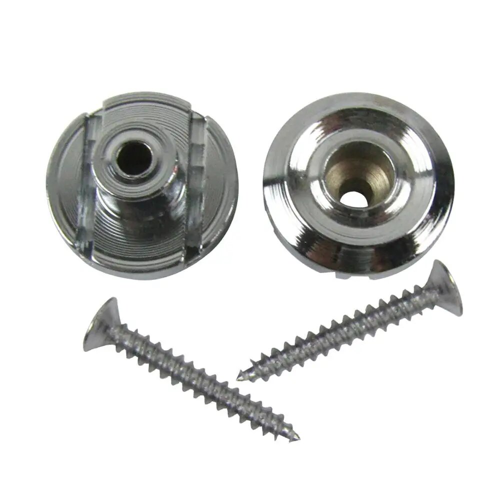 FLEOR Пара круглых фиксаторов струн для бас-гитары с монтажными винтами