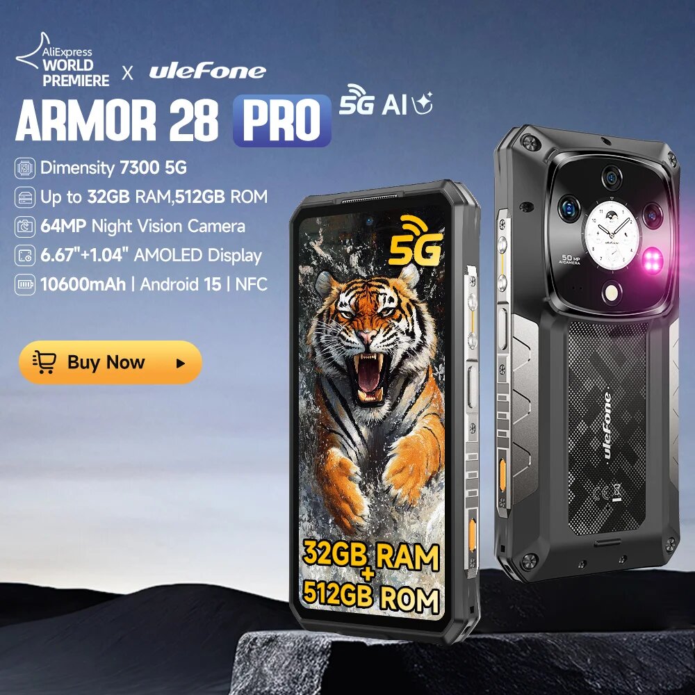 Смартфон Ulefone Armor 28 Pro, 32/512ГБ