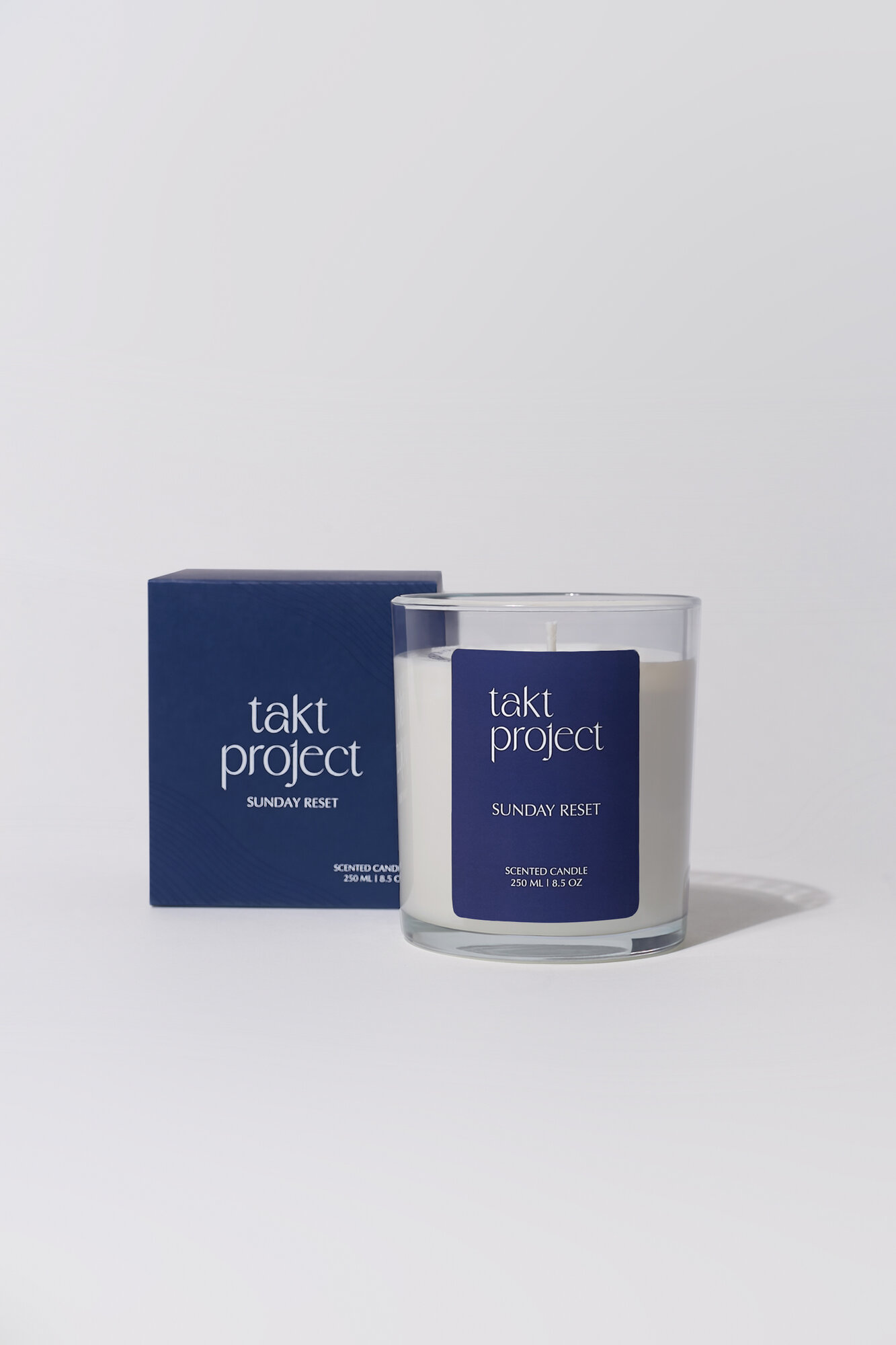 Свеча ароматическая takt project SUNDAY RESET, кумкват, красный апельсин, мята, соевый воск, 250 мл