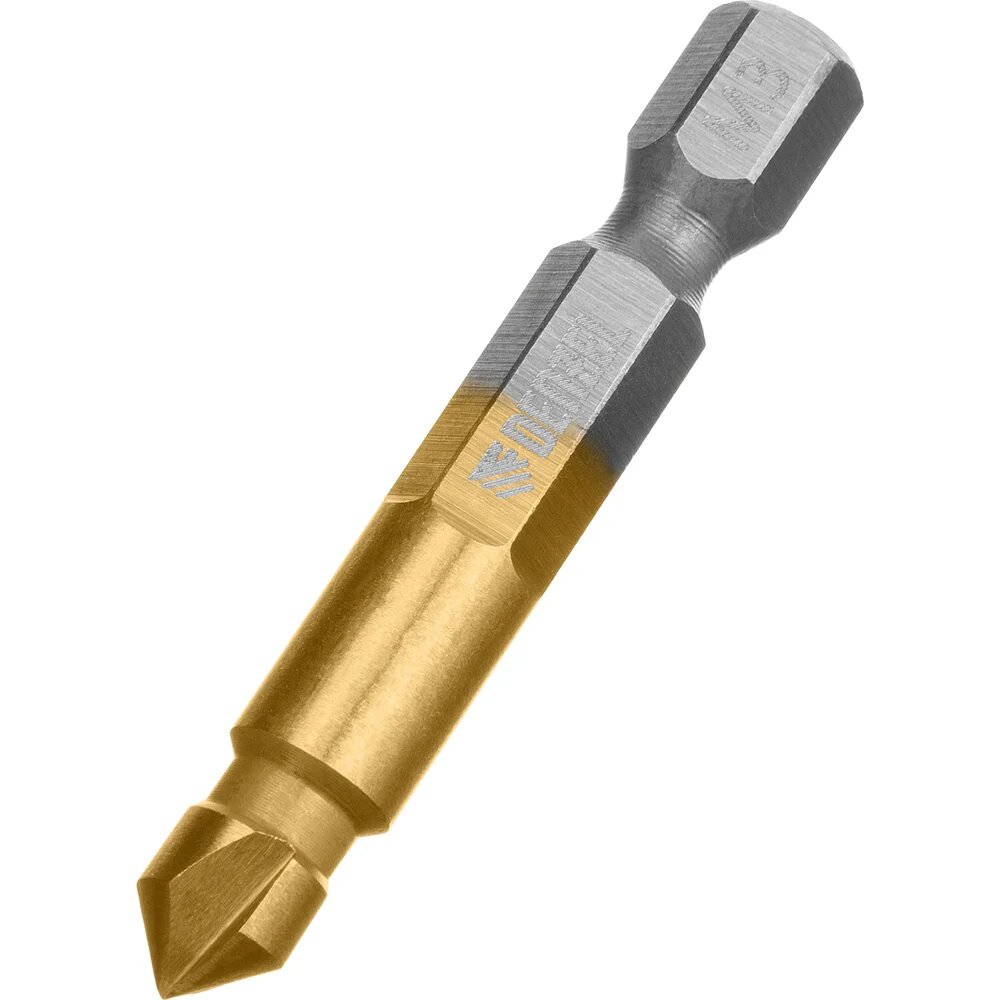 Зенковка конусная под М3, HSS, по металлу, цилиндрический хвостовик Denzel 72301, пластиковая