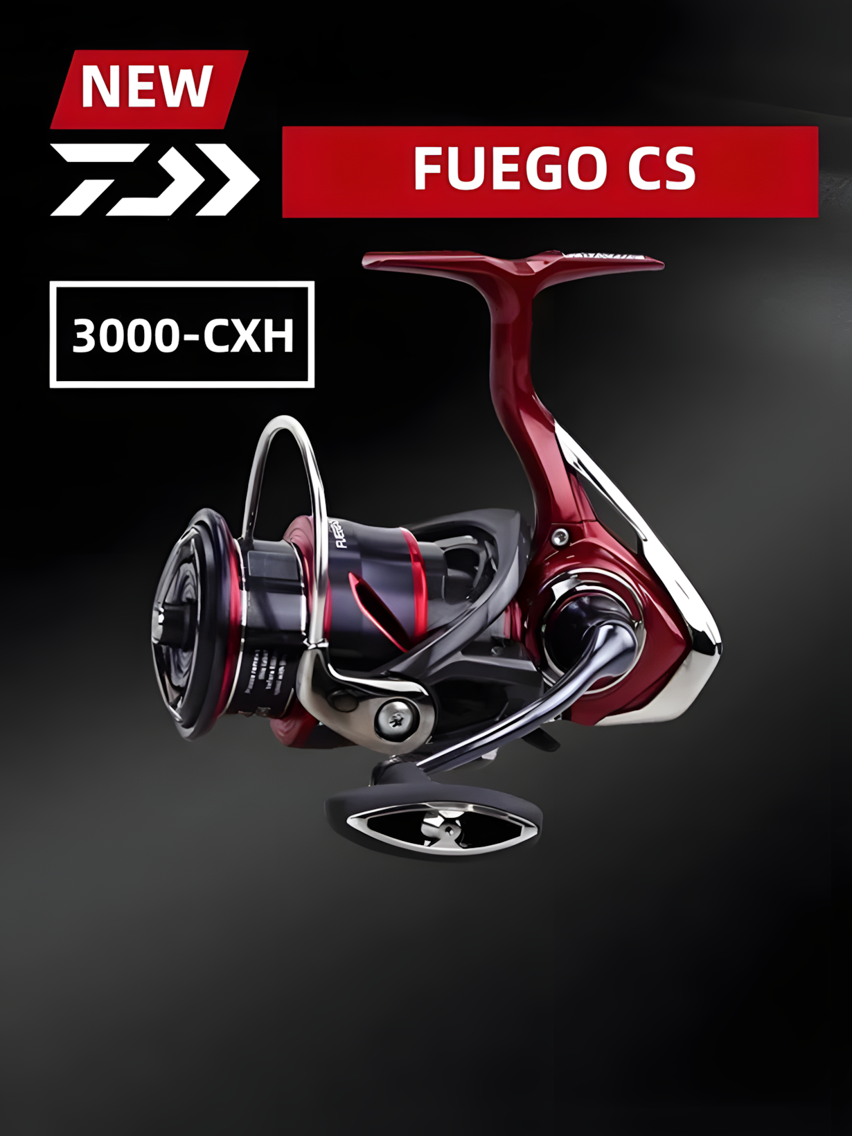 Катушка Daiwa 25 FUEGO, CS 3000-CXH, универсальная, 6+1 подшипник