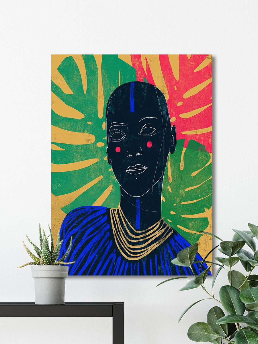 Лицо девушки / картина абстракция / в современный интерьер, модерн, 20х30 см.