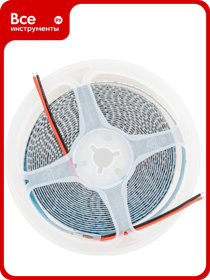 Светодиодная лента General Lighting Systems GLS-2835-240-19.2-12-IP20-4, 5 метров, 19,2Вт/м, 12В, SMD2835, 10мм, IP20