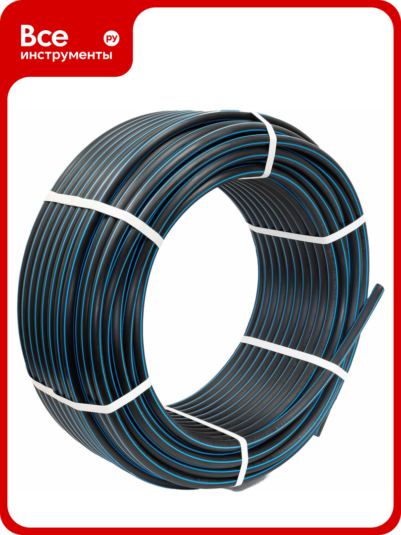 Питьевая напорная труба Gigant ПНД 20х2,0 SDR11 (ПЭ100, 16 атм), бухта 100 м GLPP-01