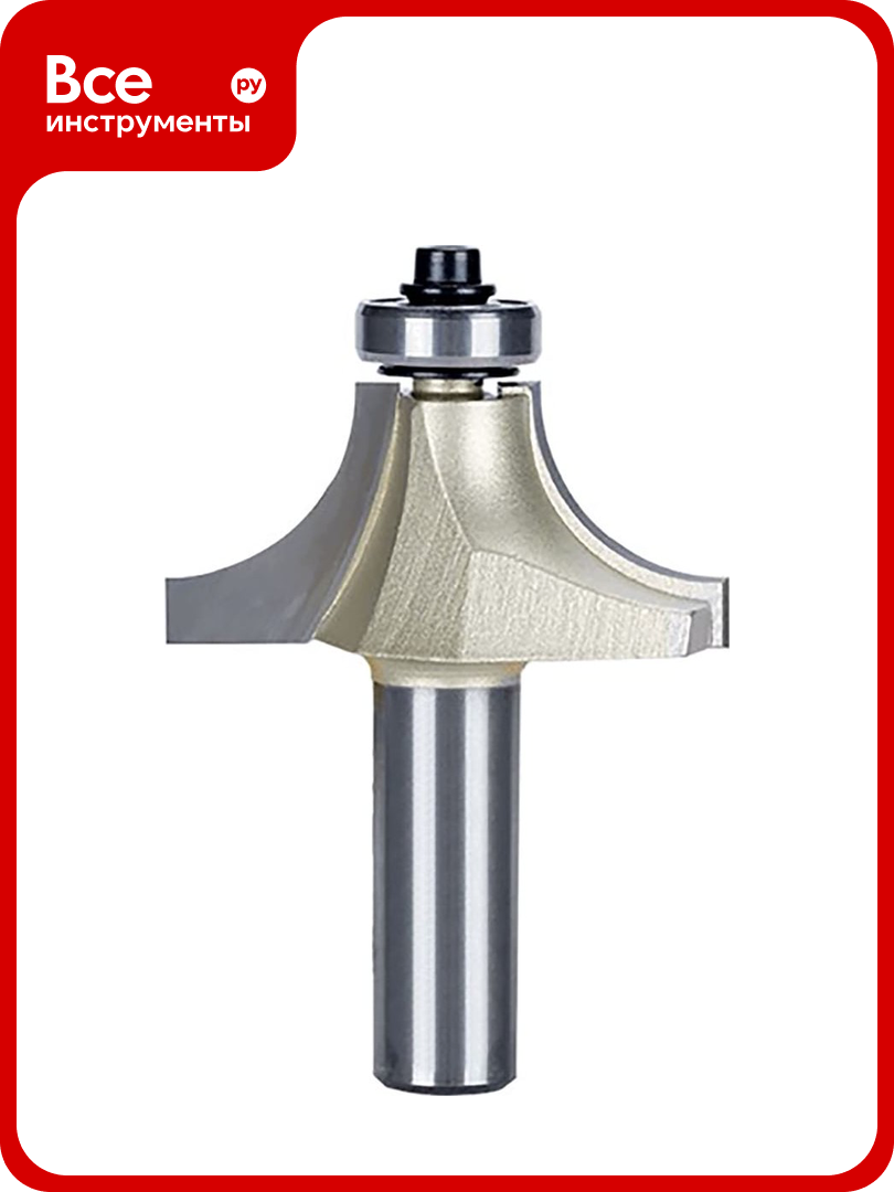 Фреза по дереву кромочная калевочная (16х6 мм; R3 мм; хвостовик 6 мм) Strong СТФ-10170016, стальной, 16 мм