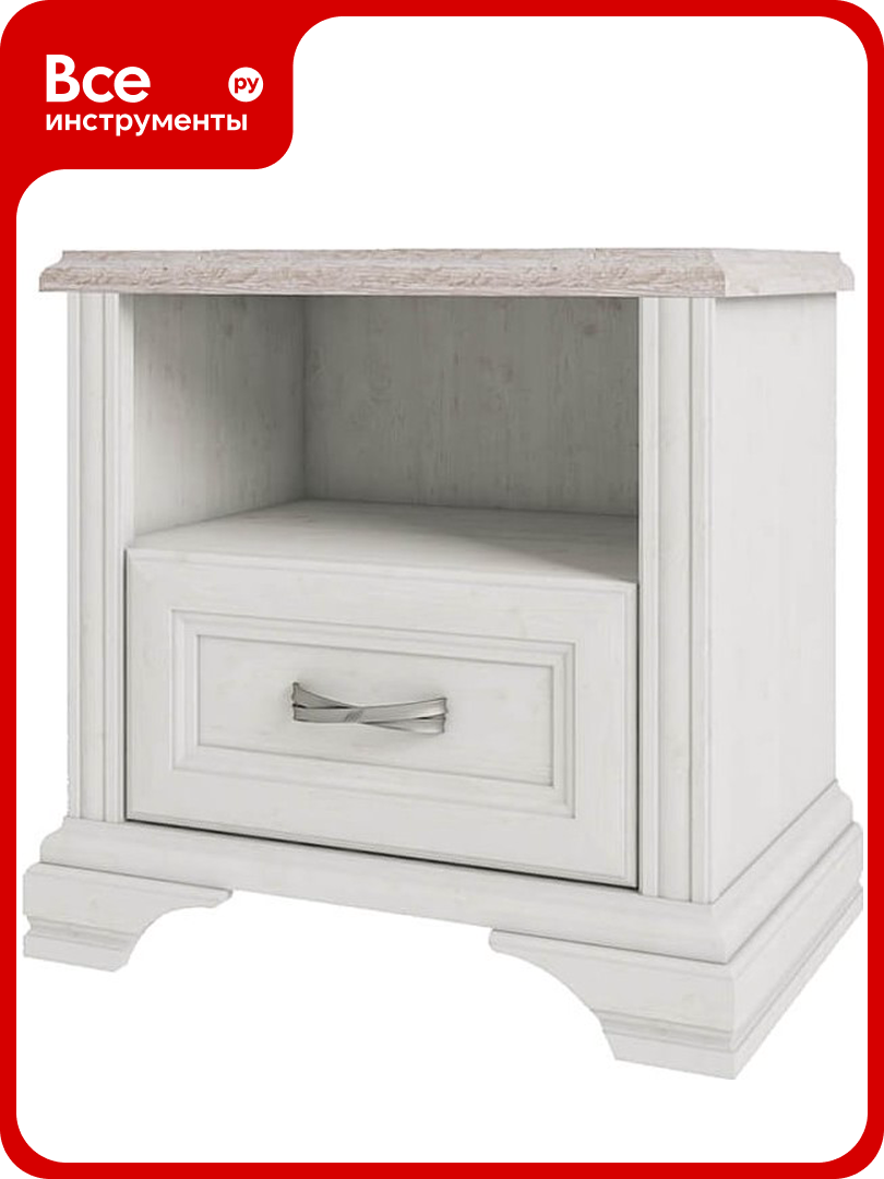 Тумба прикроватная Anrex 1S, MONAKO, цвет Сосна винтаж/дуб анкона