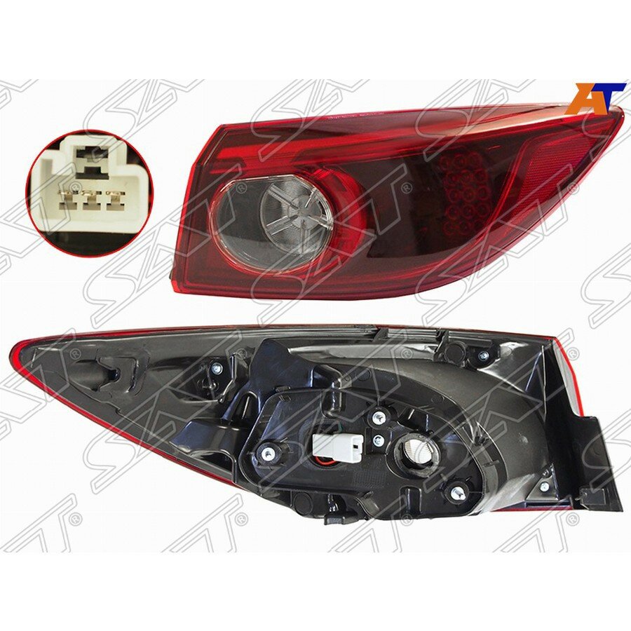 SAT ST2161999R Фонарь задний Mazda 3 13-19 / Axela 13-19 (Справа/ 4D SED)