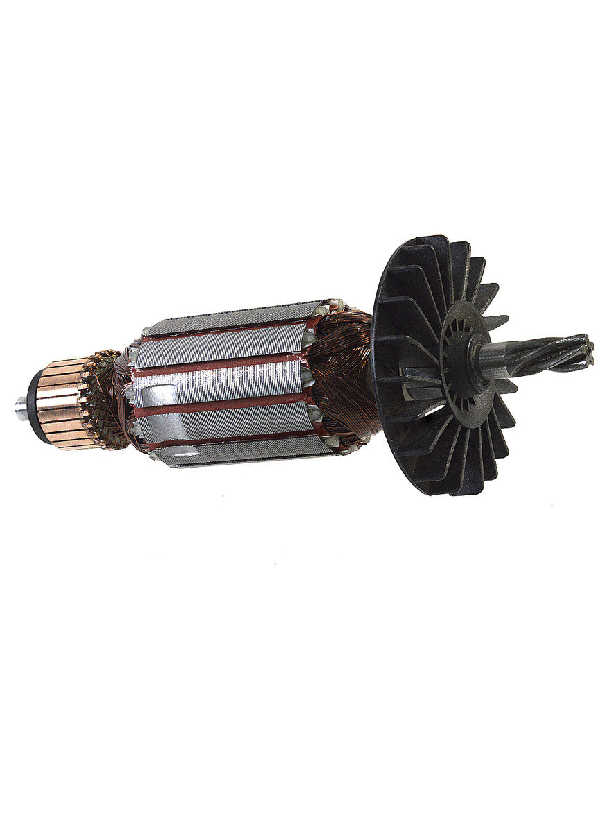 Ротор (Якорь) (L-169.5 мм, D-40 мм, 5 зубов, наклон влево) для перфоратора ЗУБР ЗП-32-1100 К