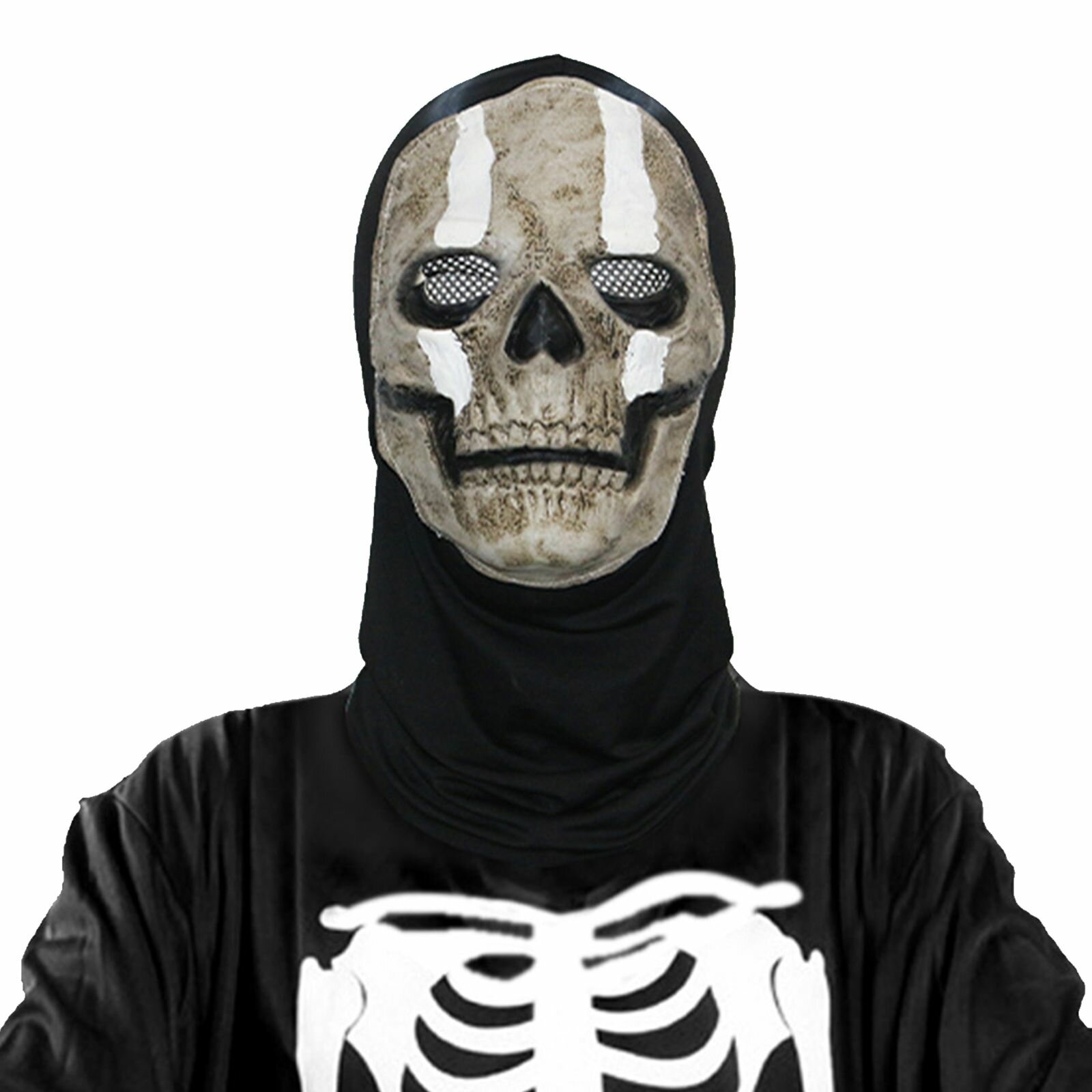 Spooky Face Scream Mask Идеально подходит для вечеринок в Хэллоуин и маскараде