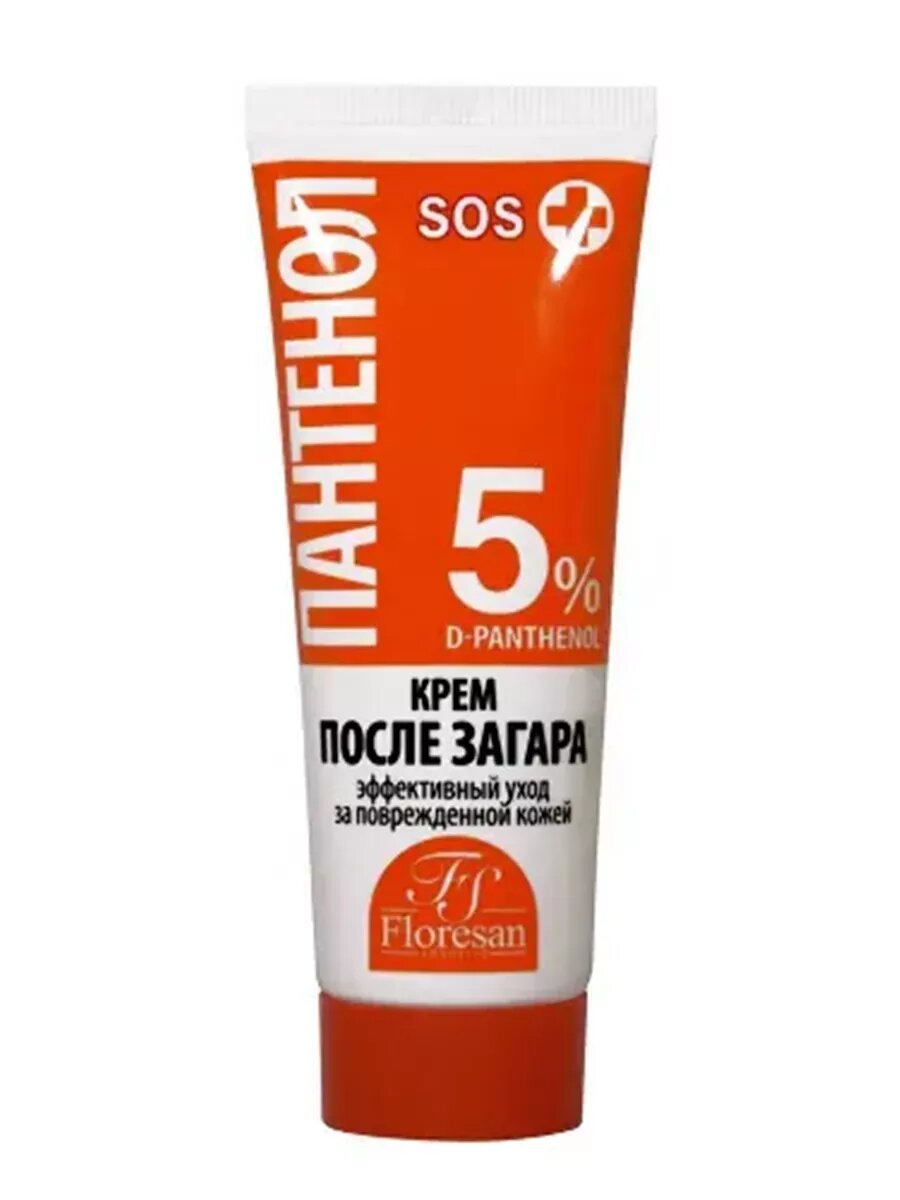 Крем после загара Floresan "Пантенол SOS", успокаивающий, увлажняющий, 75мл