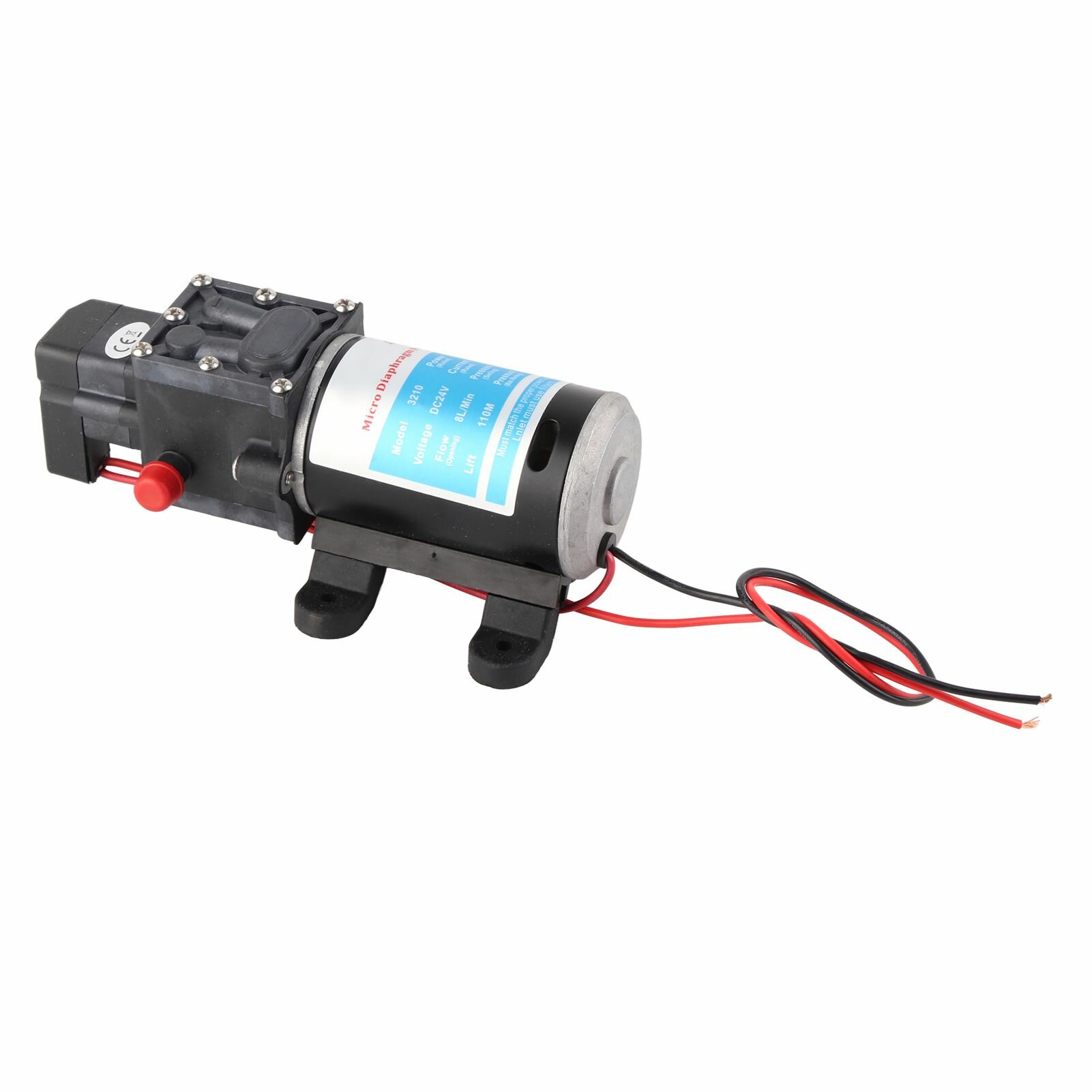 Электрический мембранный самовсасывающий водяной насос, 24V, 100W