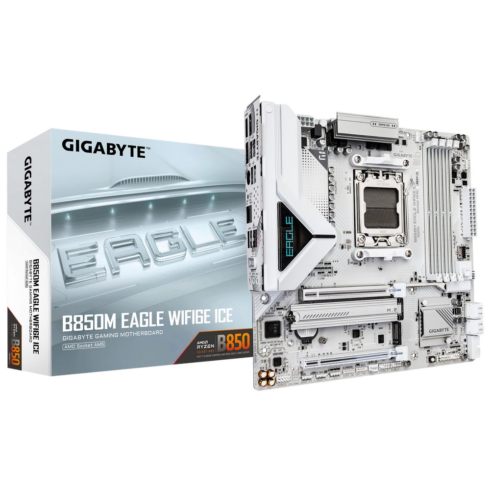 Материнская плата Gigabyte B850M EAGLE WIFI6E ICE, RTL
