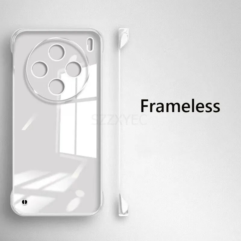 Чехол Frameless для Vivo X200 Pro Mini, прозрачный