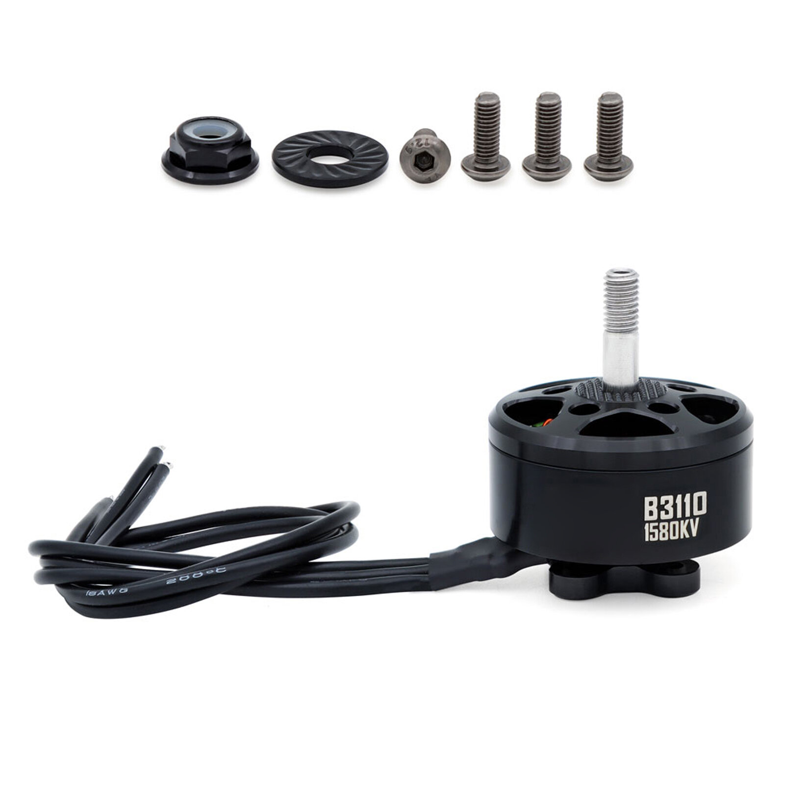 14-полюсный бесколлекторный двигатель с валом M5, силиконовый провод 18AWG 250 мм для дистанционного управления FPV-квадрокоптером 1580KV