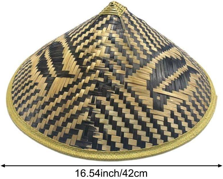Традиционная китайская бамбуковая шляпа, рисовая шляпа, азиатская вьетнамская шляпа для мужчин и женщин, шляпа для рыбалки на открытом воздухе
