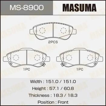 Колодки дисковые передние Honda CR-V 2.02.2D2.4 06>
