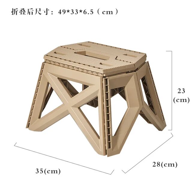 1 шт. складной табурет, портативный, для кемпинга на открытом воздухе, пластиковый табурет для взрослых, удобный для рыбалки, поезда, маленькая скамейка, дорожный табурет