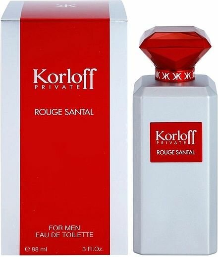 Korloff paris private rouge santal 88ml туалетная вода мужская