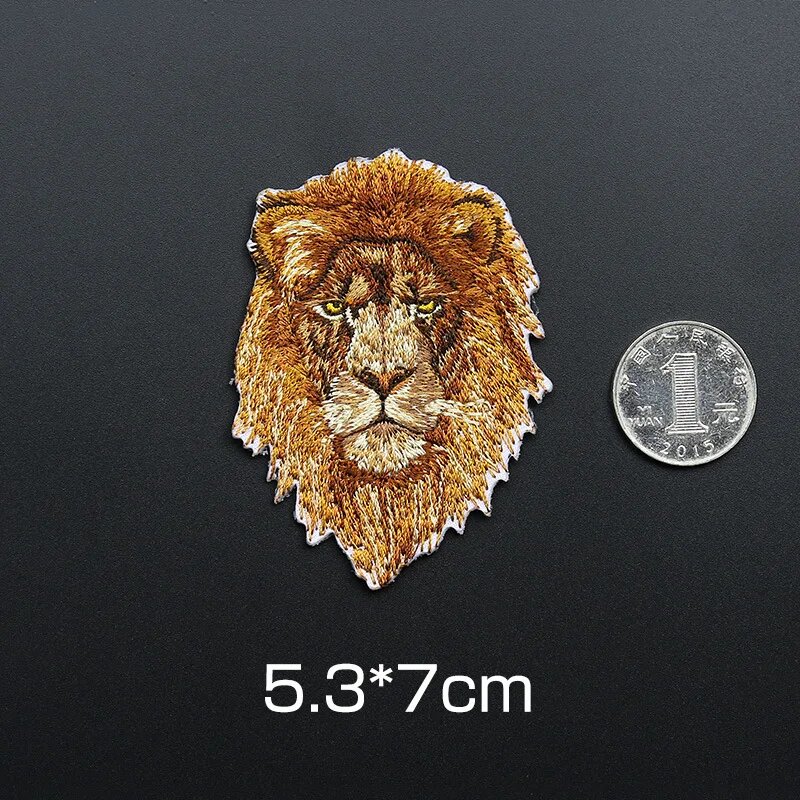 Тканевые нашивки "Тигр, Лев, Леопард, Волк" J