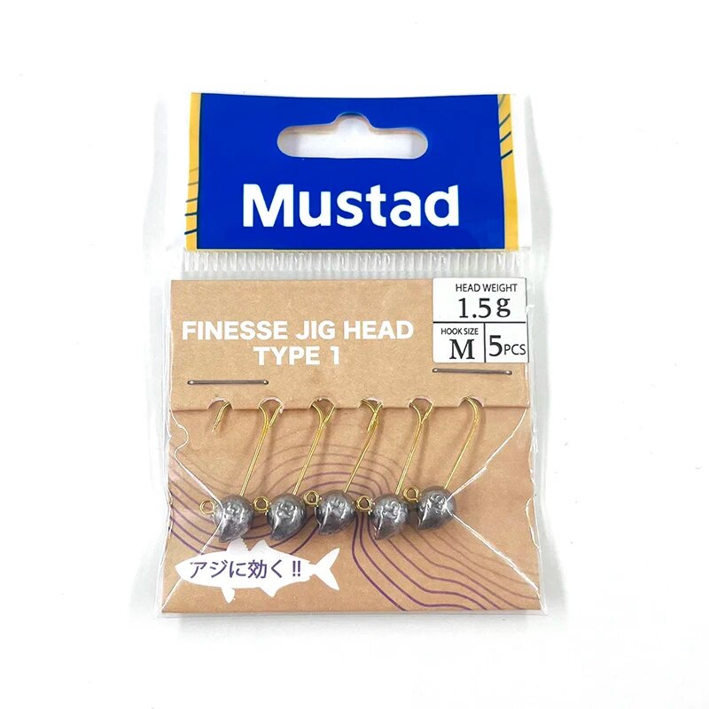 Mustad Jig Head 1.5г, крючок M, 5шт