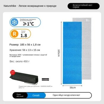 Коврик Каремат Naturehike Single Egg Nest Folding Mat Blue (Б/Р)