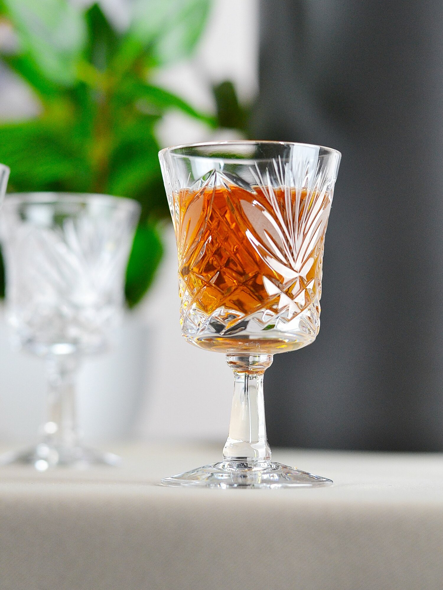 Рюмки шоты хрусталь Неман стеклозавод набор 6 шт 50 мл на ножке (10047 1000/180) для водки, виски, коньяка, текилы