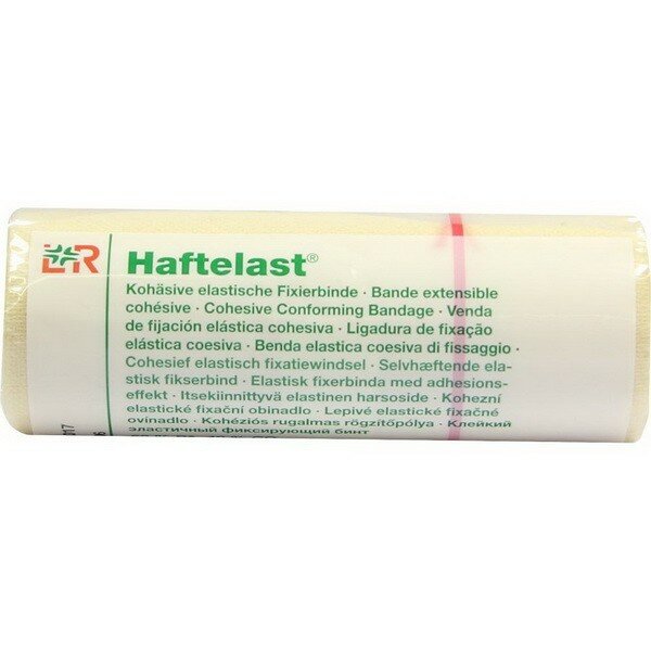 Бинт компрессионный Haftelast (Хафтэласт) фиксирующий эластичный, 6см х20м, 30825