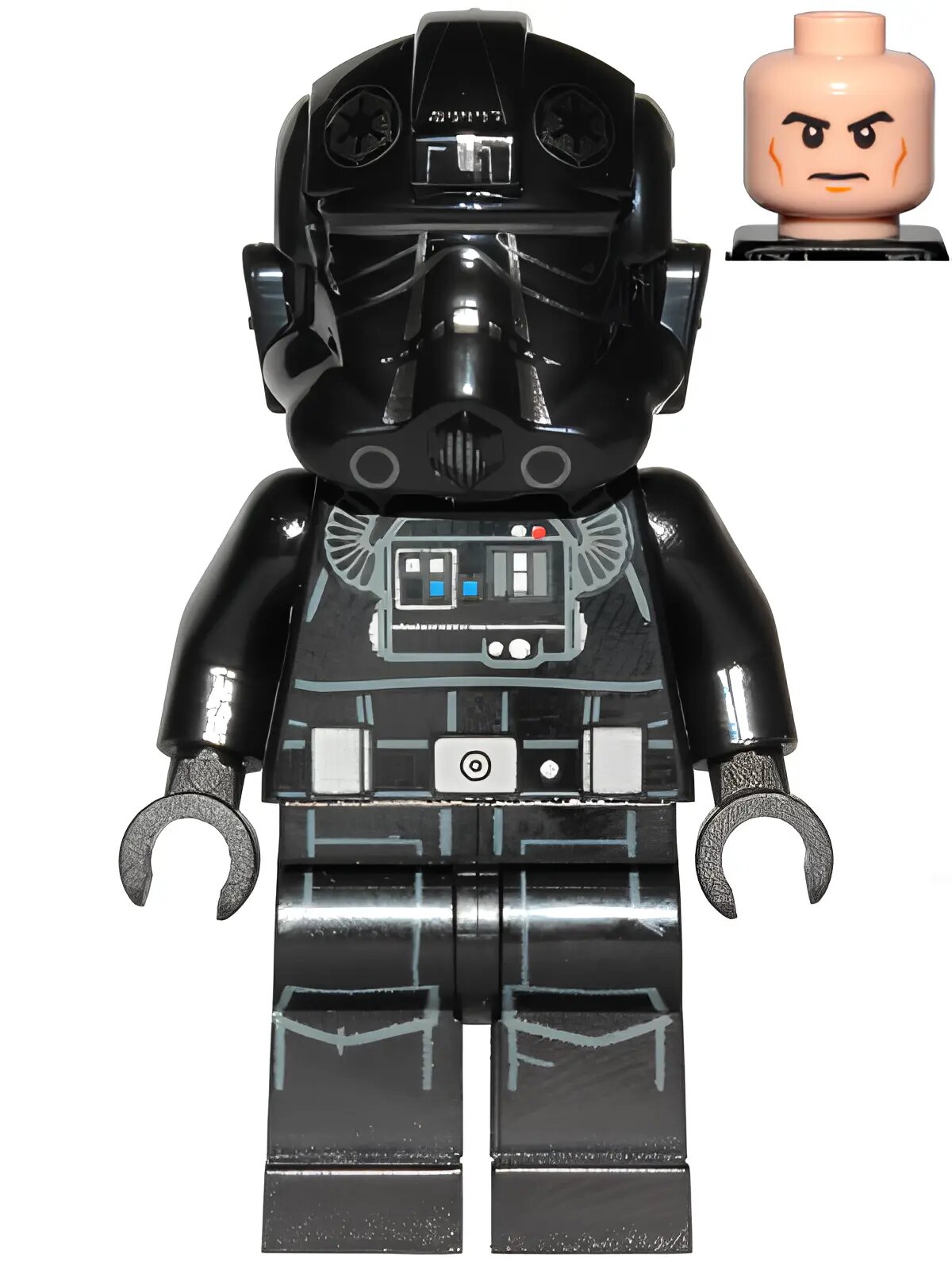 Минифигурка Lego Imperial TIE Fighter Pilot - Light Nougat Head, Frown sw1138 U