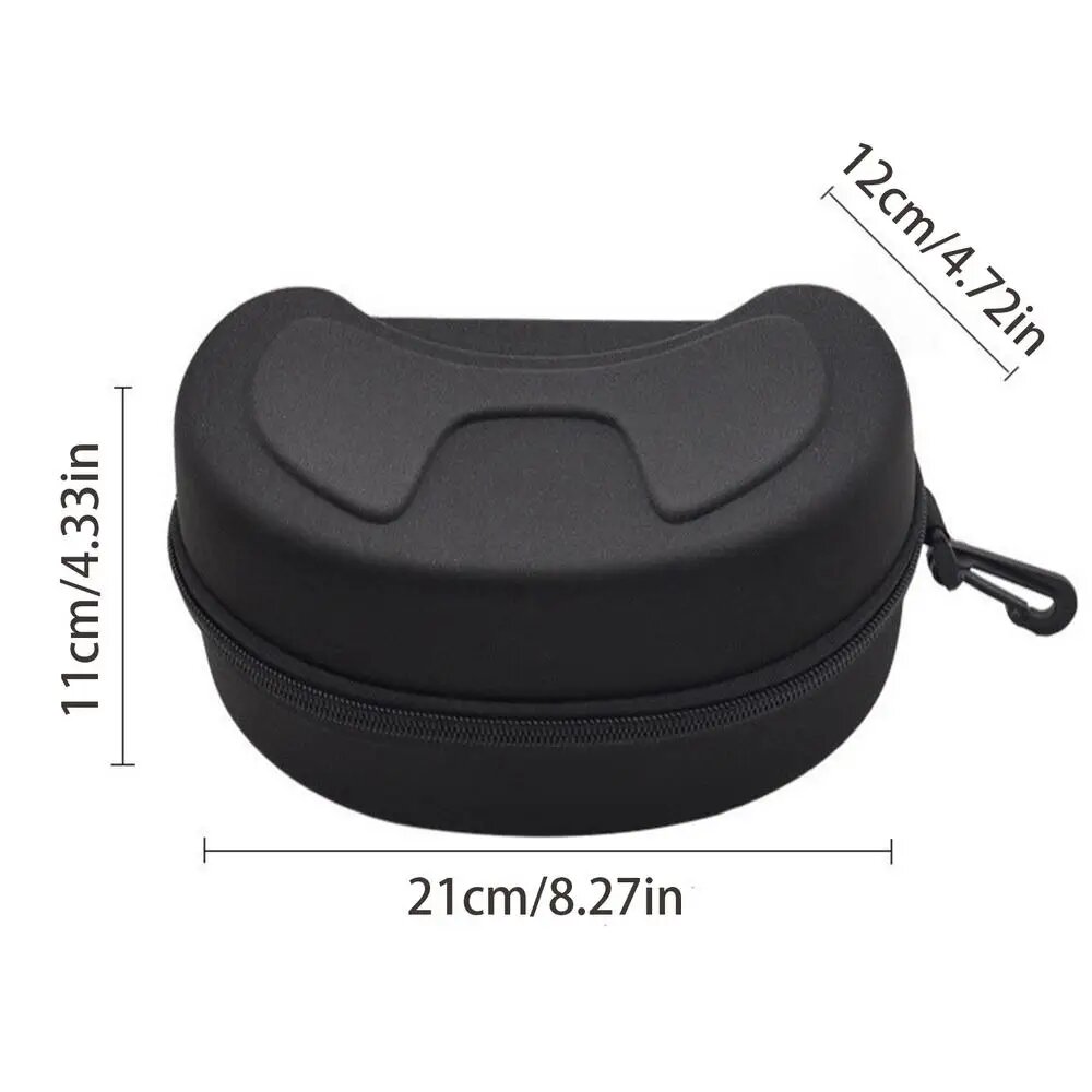 Защитный чехол для лыжных очков из ЭВА, коробка для очков для катания на лыжах, водонепроницаемая портативная сумка для сноуборда, чехол для очков на молнии, жесткая коробка